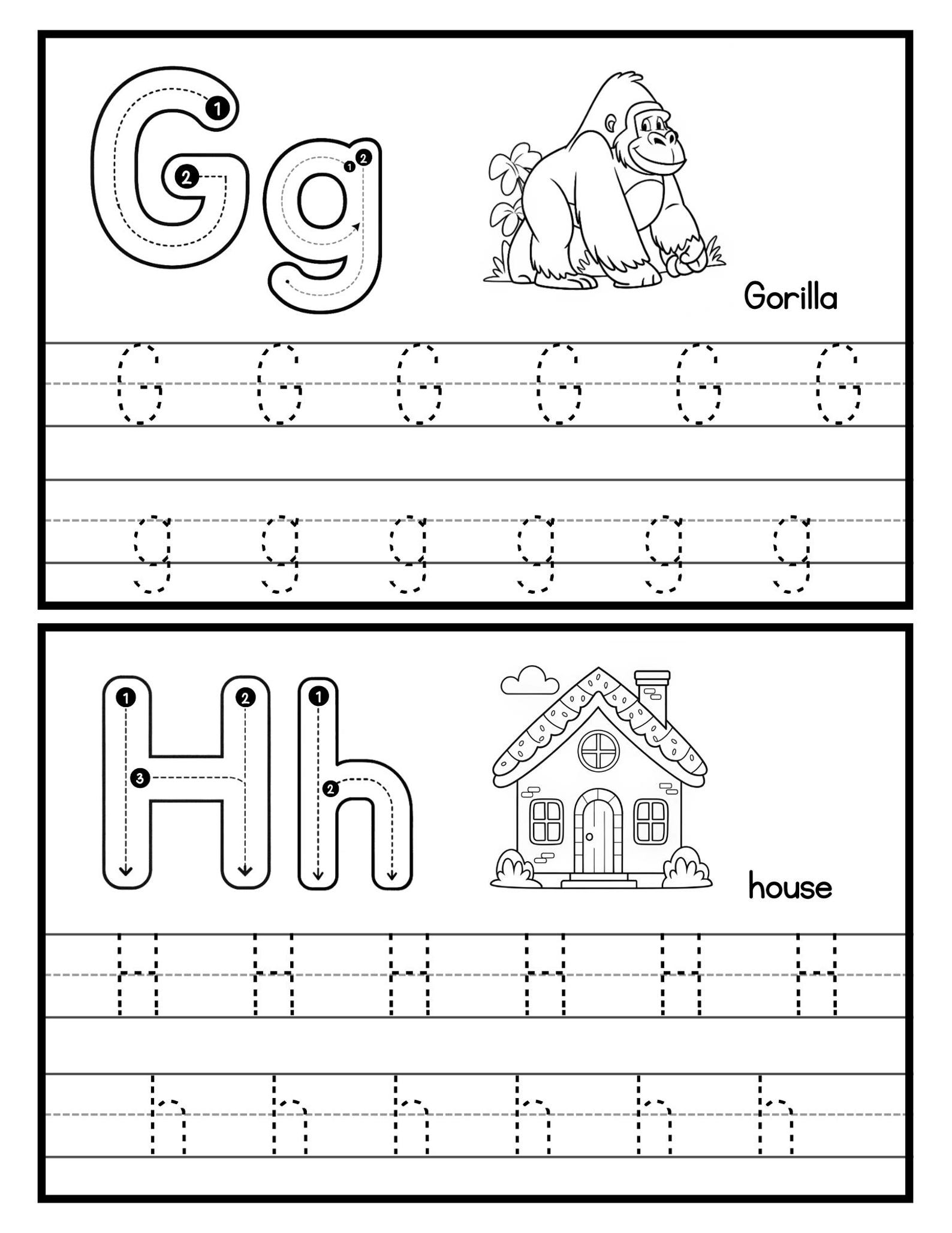 26 ABC Phonics Tracing Cards. Preschool- Kindergarten Printable ...