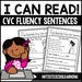 Cvc Word Fluency Worksheets 1st Grade Sentences Cvc Reading Printable ...
