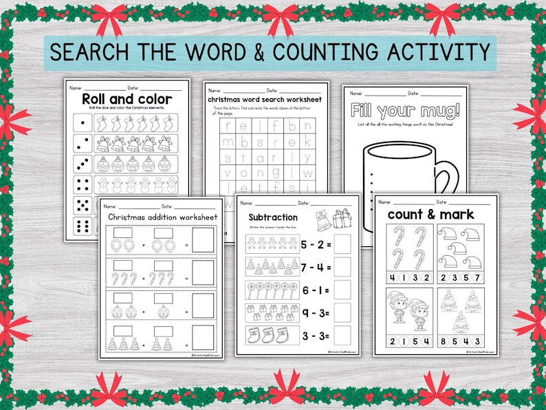 80+ Printable Christmas Activities, Christmas Activity Bundle, Kid's ...