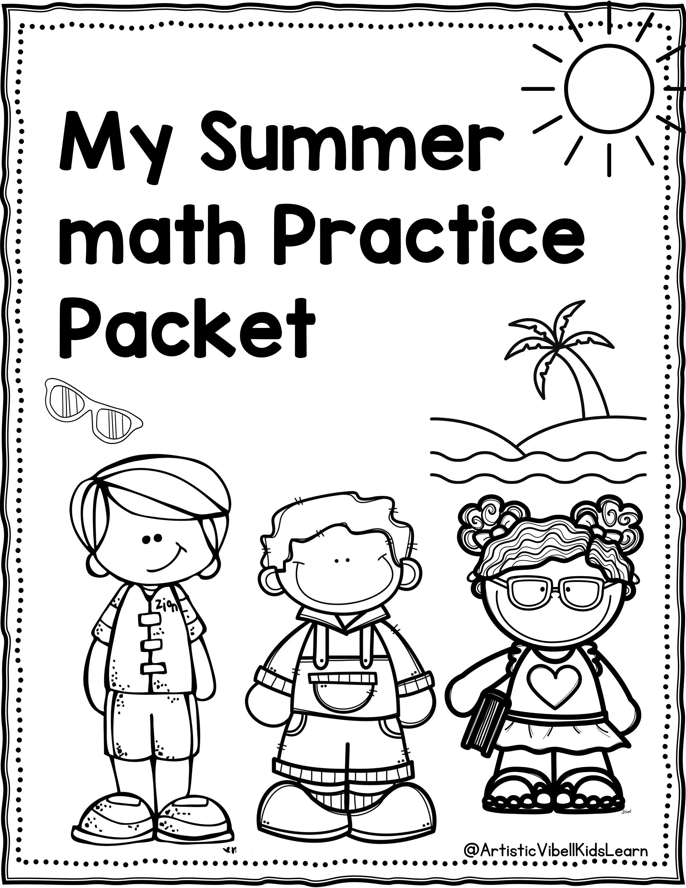 55 Kindergarten Summer Review Worksheets Printable Homeschool Engaging ...