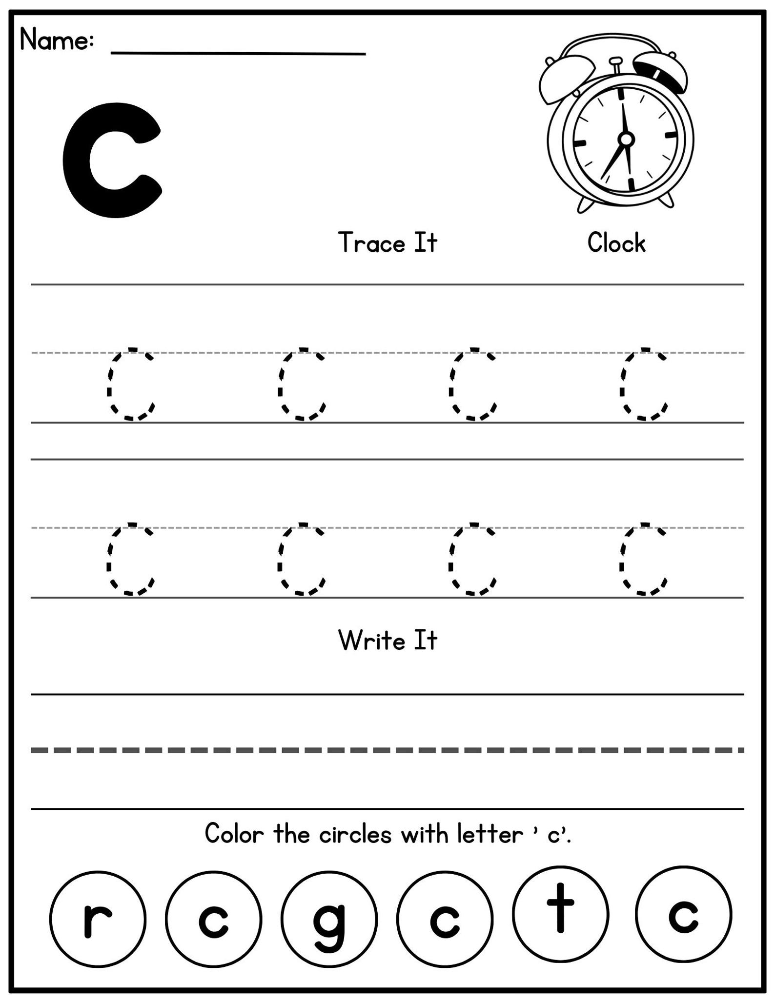 Alphabet Lowercase Worksheet 26 Printable I Know My Letters Worksheets ...