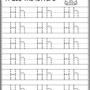26 Printable Trace the Alphabet Worksheets. Preschool-kdg Phonics ...