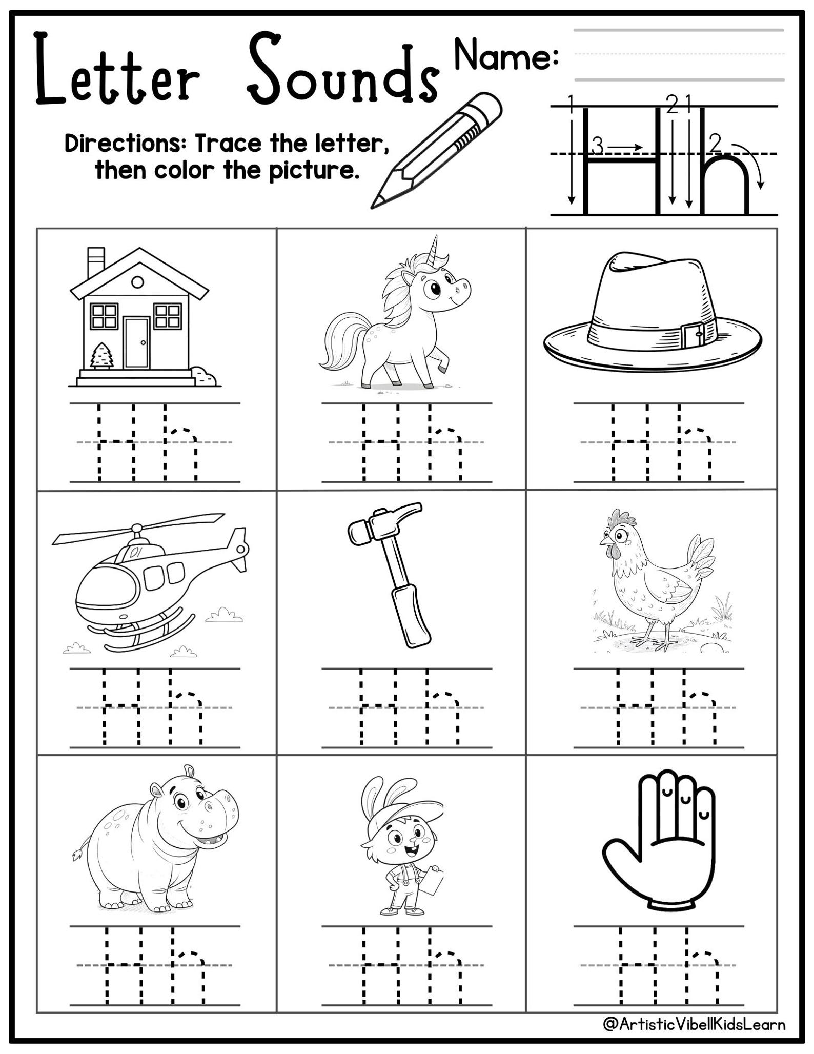 26 Printable Alphabet Letter Sounds Worksheets. Kindergarten ...