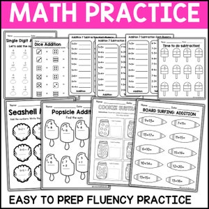 First Grade Summer Review Worksheets Teacher Resources Worksheet Math ...