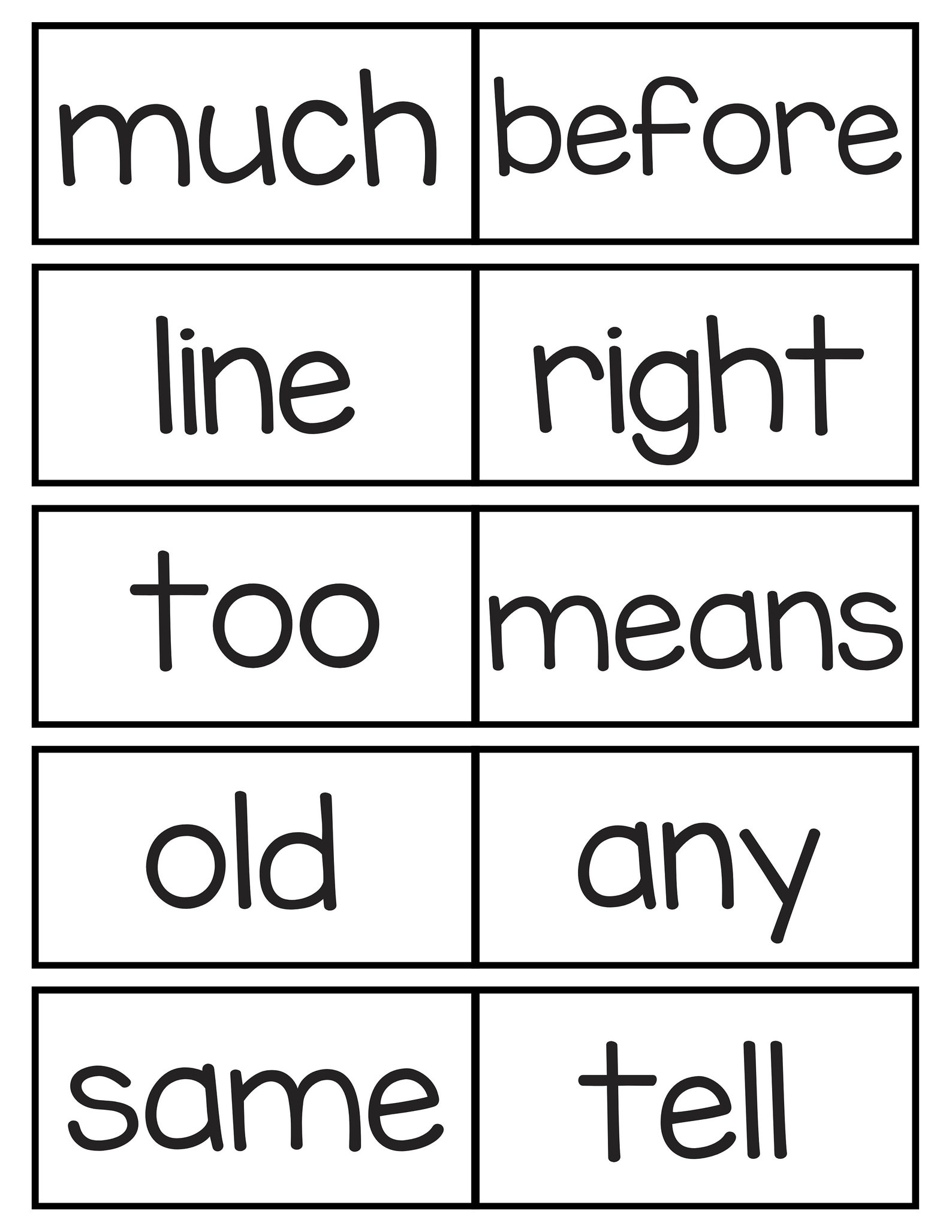 100 Printable Fry's Second Hundred Sight Word Flashcards. 1st -2-3 ...