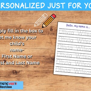 Name Tracing Custom Worksheet / First & Last Name Tracing Name ...