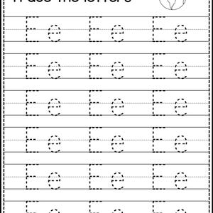 26 Printable Trace the Alphabet Worksheets. Preschool-kdg Phonics ...