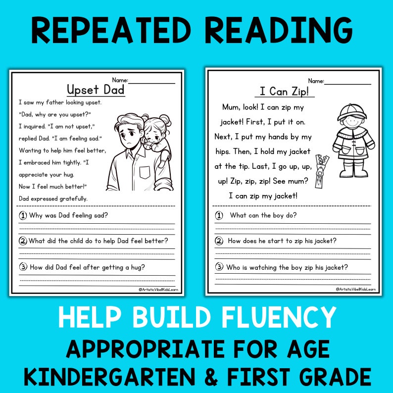 100 First Grade Reading Comprehension Passages Worksheets Sentences ...