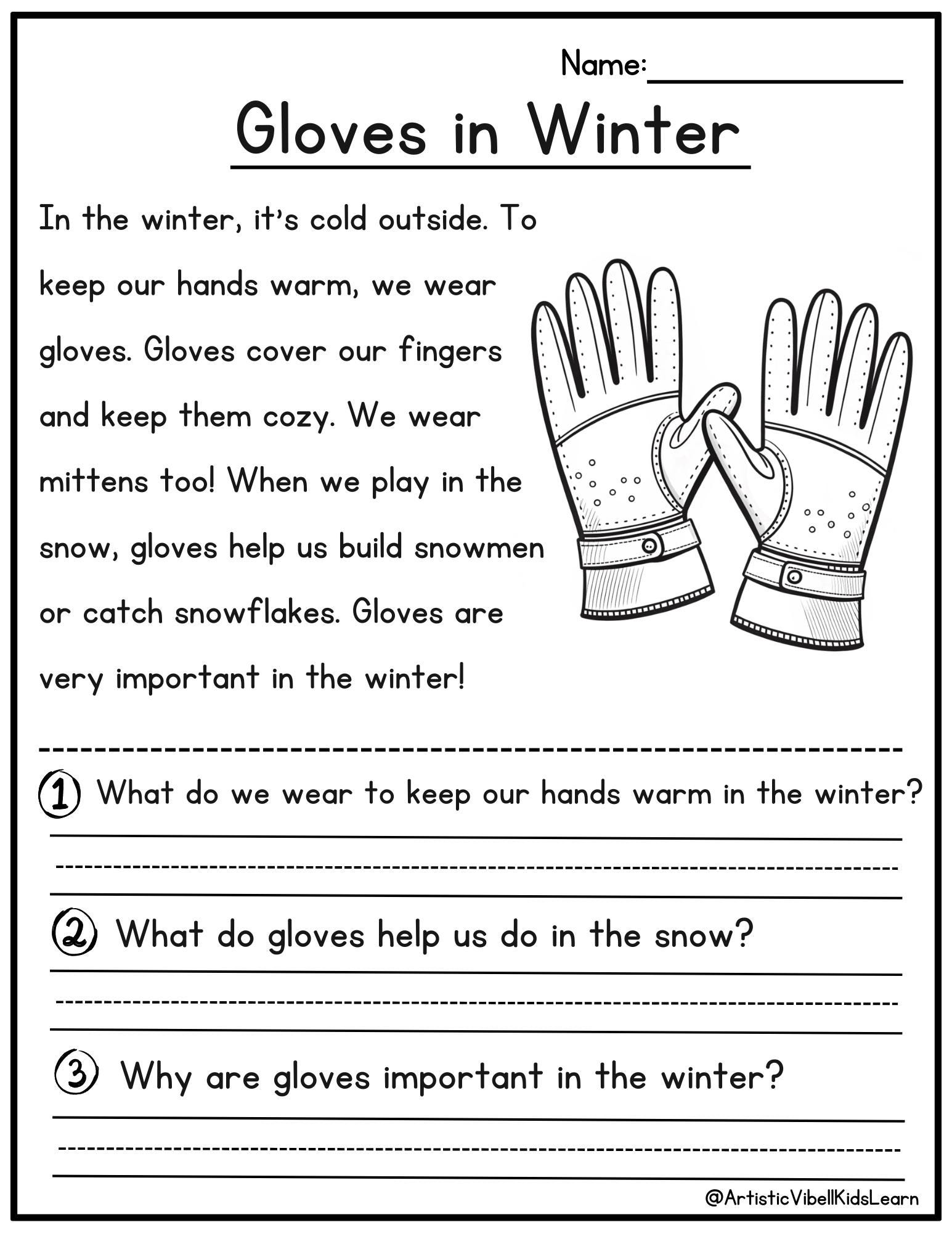 40+ January Kindergarten 1st Grade Reading Comprehension Passages ...