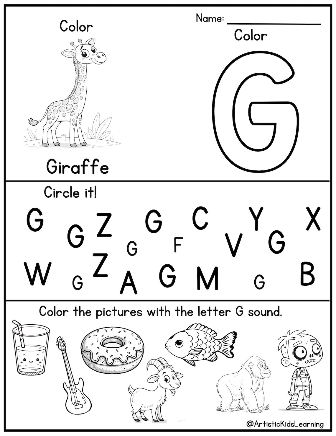 Alphabet Letter Worksheets | Letter Recognition, Sounds & Tracing ...