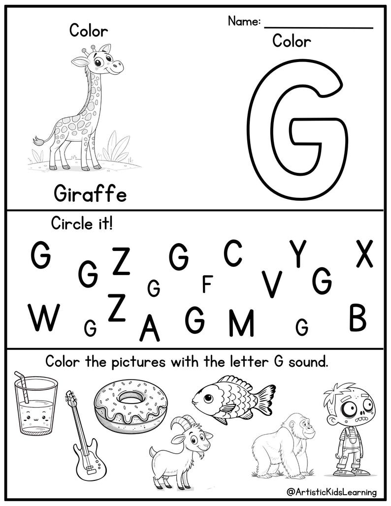 Alphabet Letter Worksheets | Letter Recognition, Sounds & Tracing ...