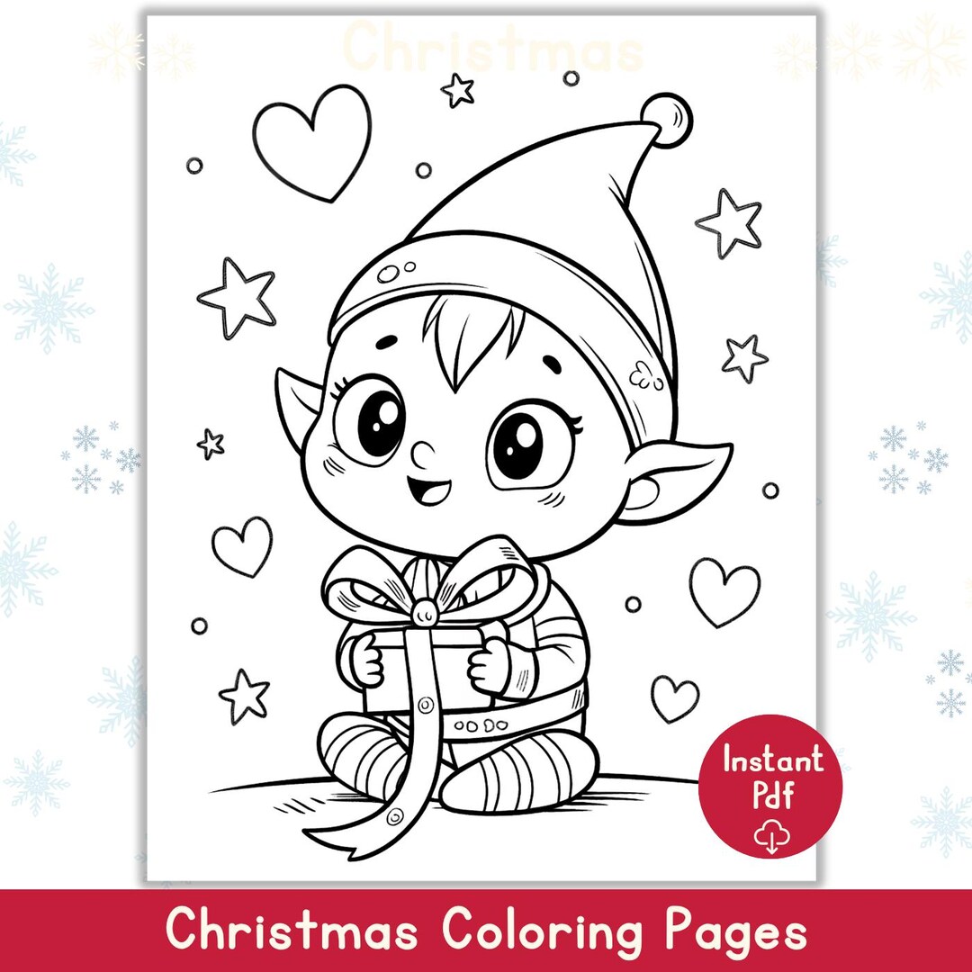 25 Cute Christmas Coloring | Kids Coloring Pages | Christmas Coloring ...