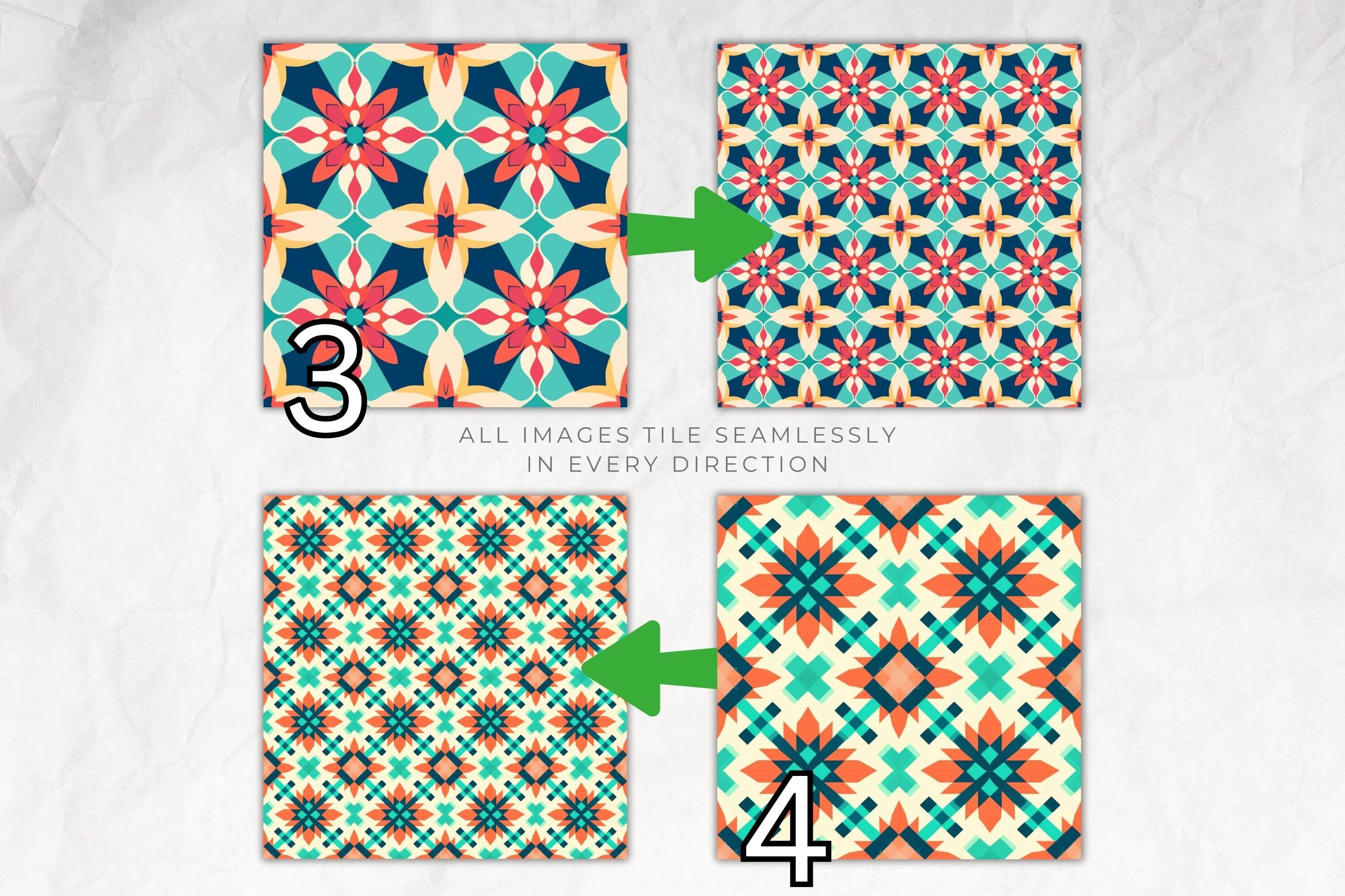 Symmetric Digital Patterns Artwork for T-shirts, Phone Cases, Home ...