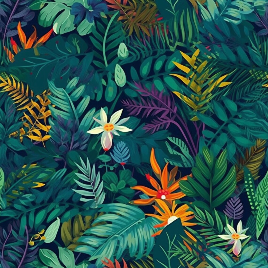 Jungle Pattern - Etsy