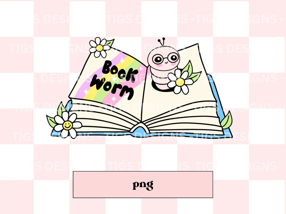 Bookworm Png, Bookish Png, Book Lovers Png, Bookworm Design, Book Png ...