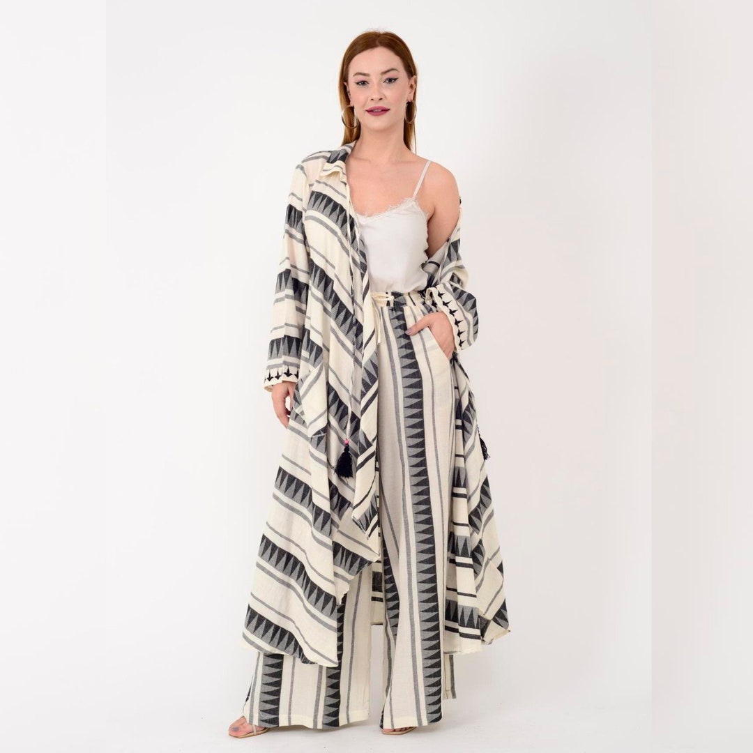 BOHO TWO PIECE Set, Boho Outfit, Summer Boho Suit, 2 Piece Pants Set ...