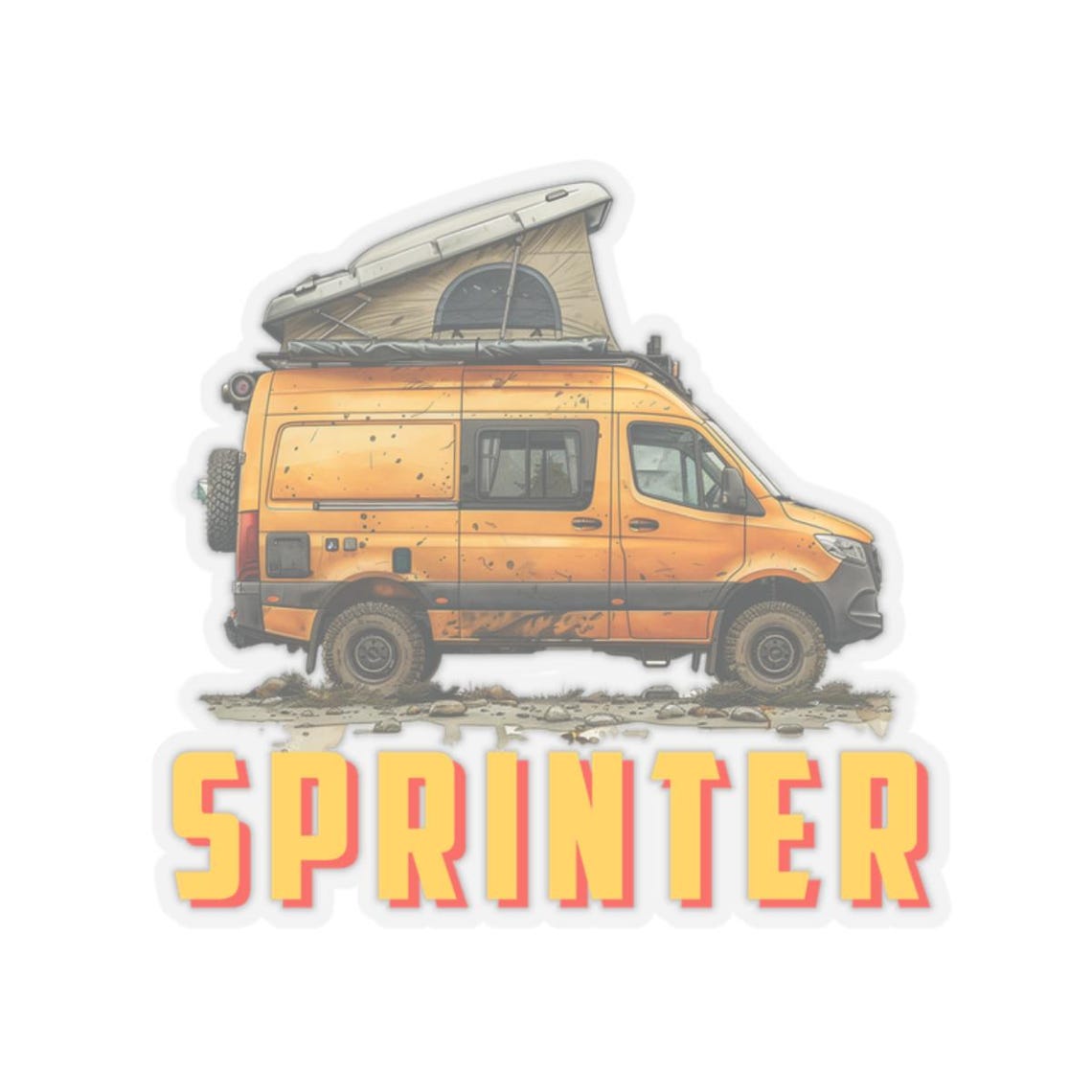 Mercedes Benz Sprinter Overland Camper Sticker - Etsy