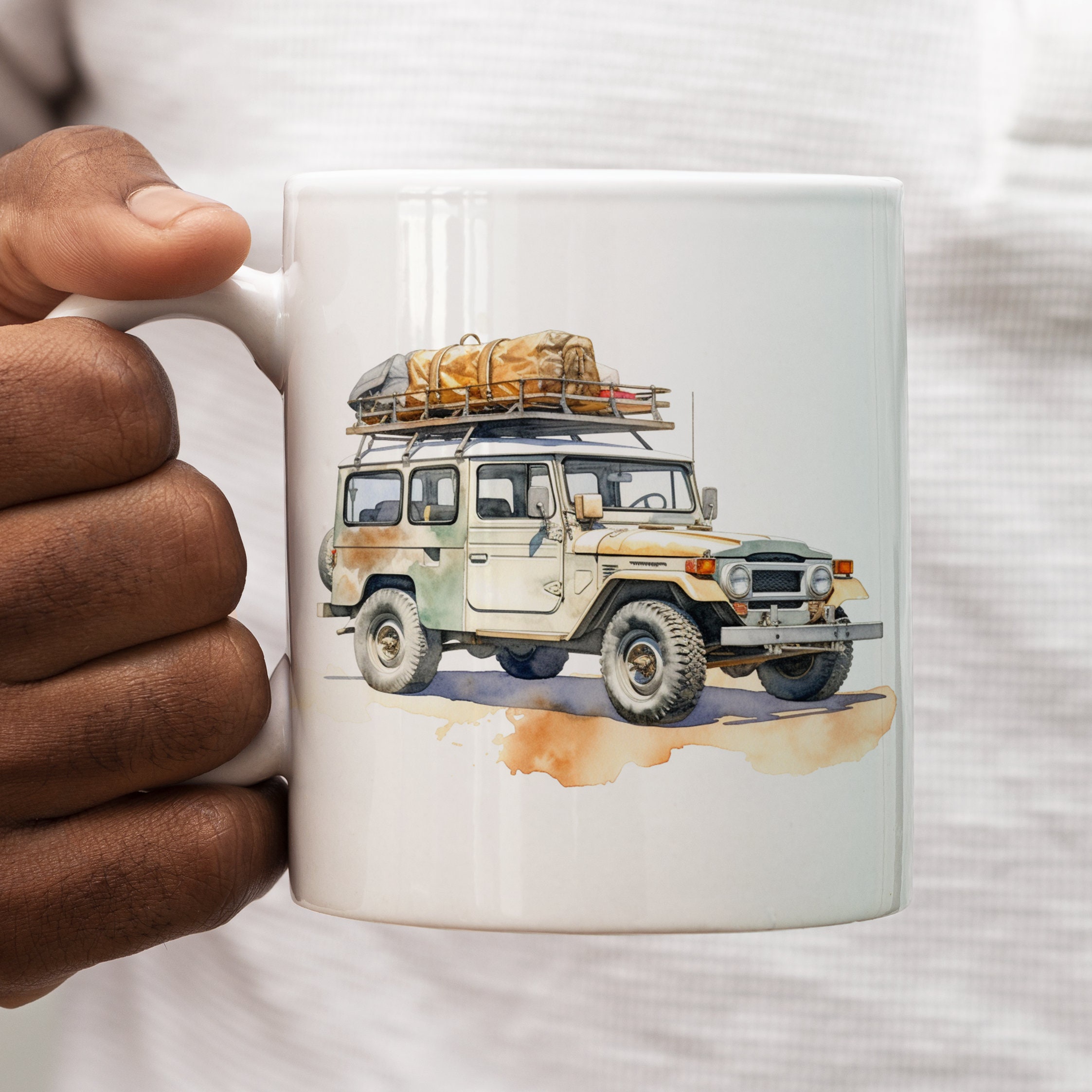 Toyota Landcruiser Watercolor Painting Mug 11oz - Etsy