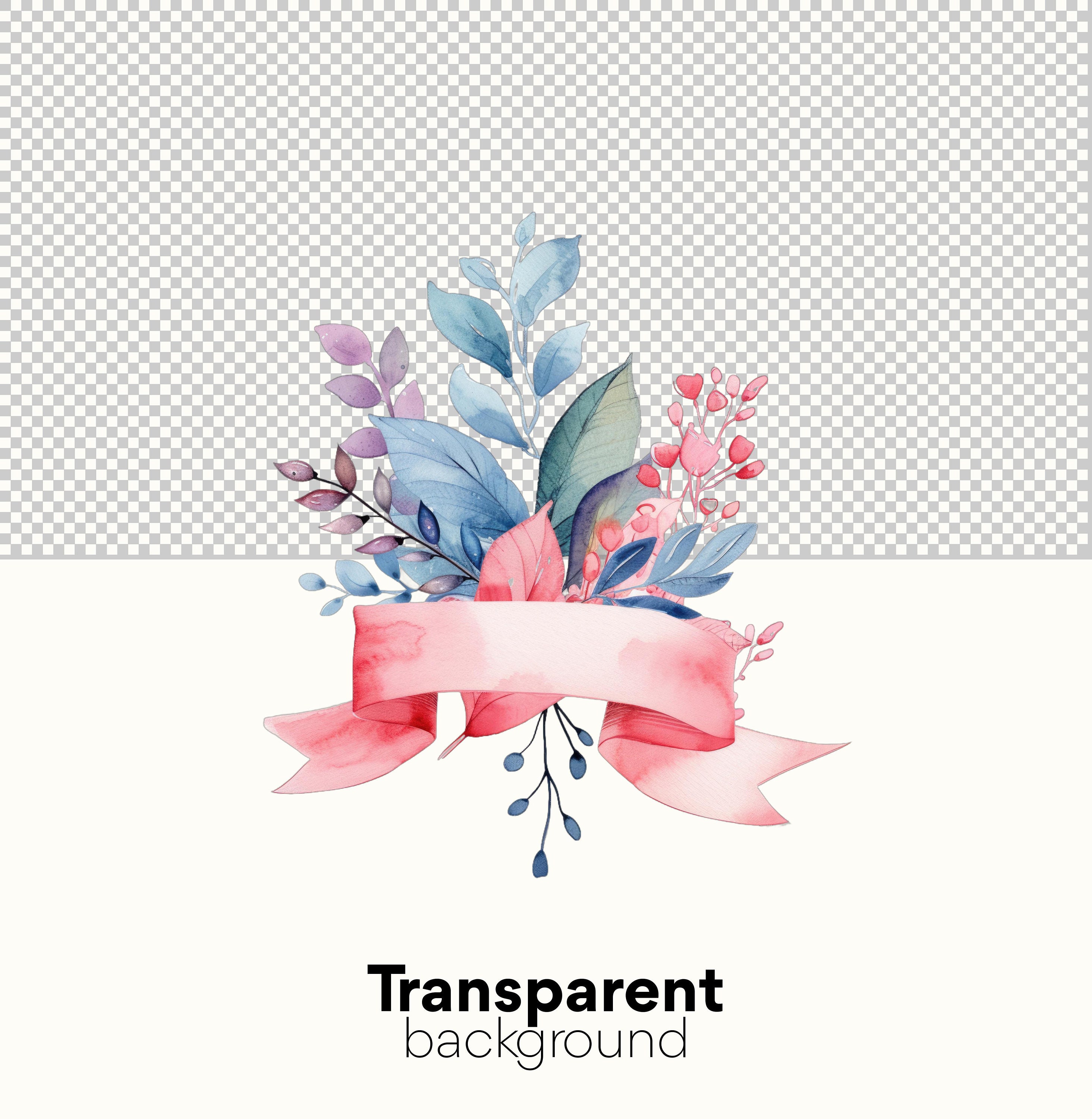 Ribbon Clipart Digital Ribbon Overlays, Celebration and Party Clipart ...