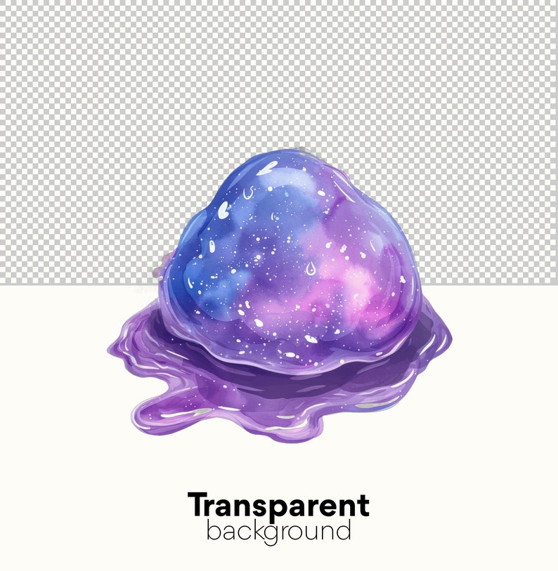 Slime Clipart for Slime Party: Scrapbook Kit With Glitter Slime Clip ...