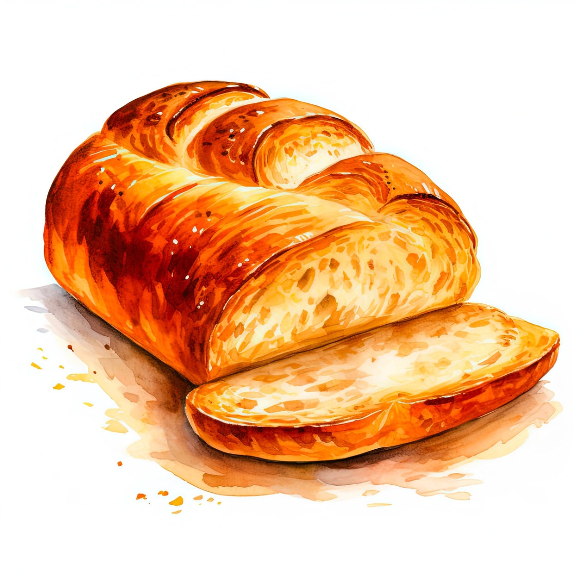 Bread Clipart Bundle: Bakery, Food, Watercolor Bread Images JPG ...