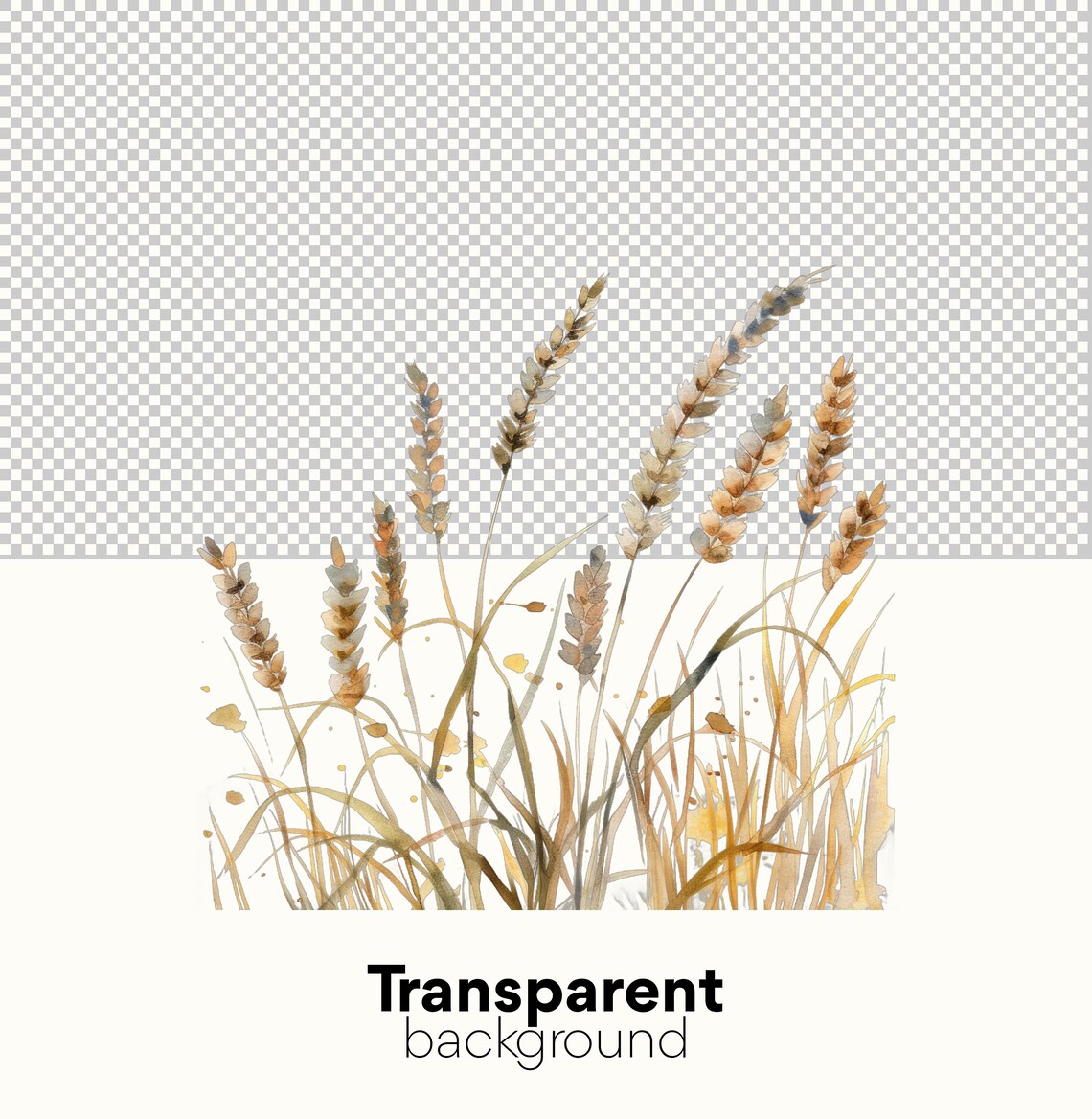 Wheat Clipart: Farm & Watercolor Art, Wheat Wreath, Bakery Logo ...