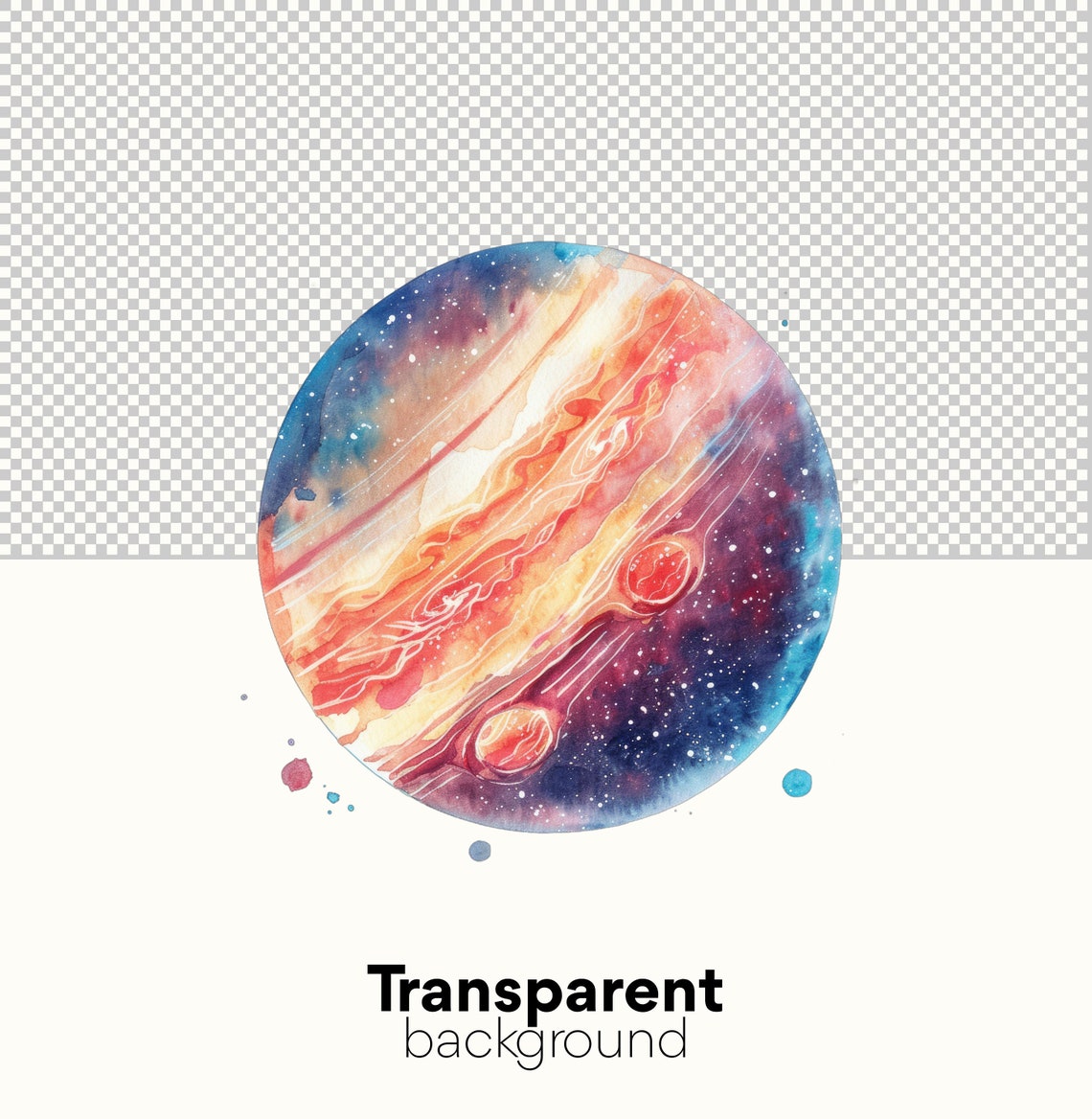 Planet Clipart: Watercolor Planets, Solar System Clipart, Space ...