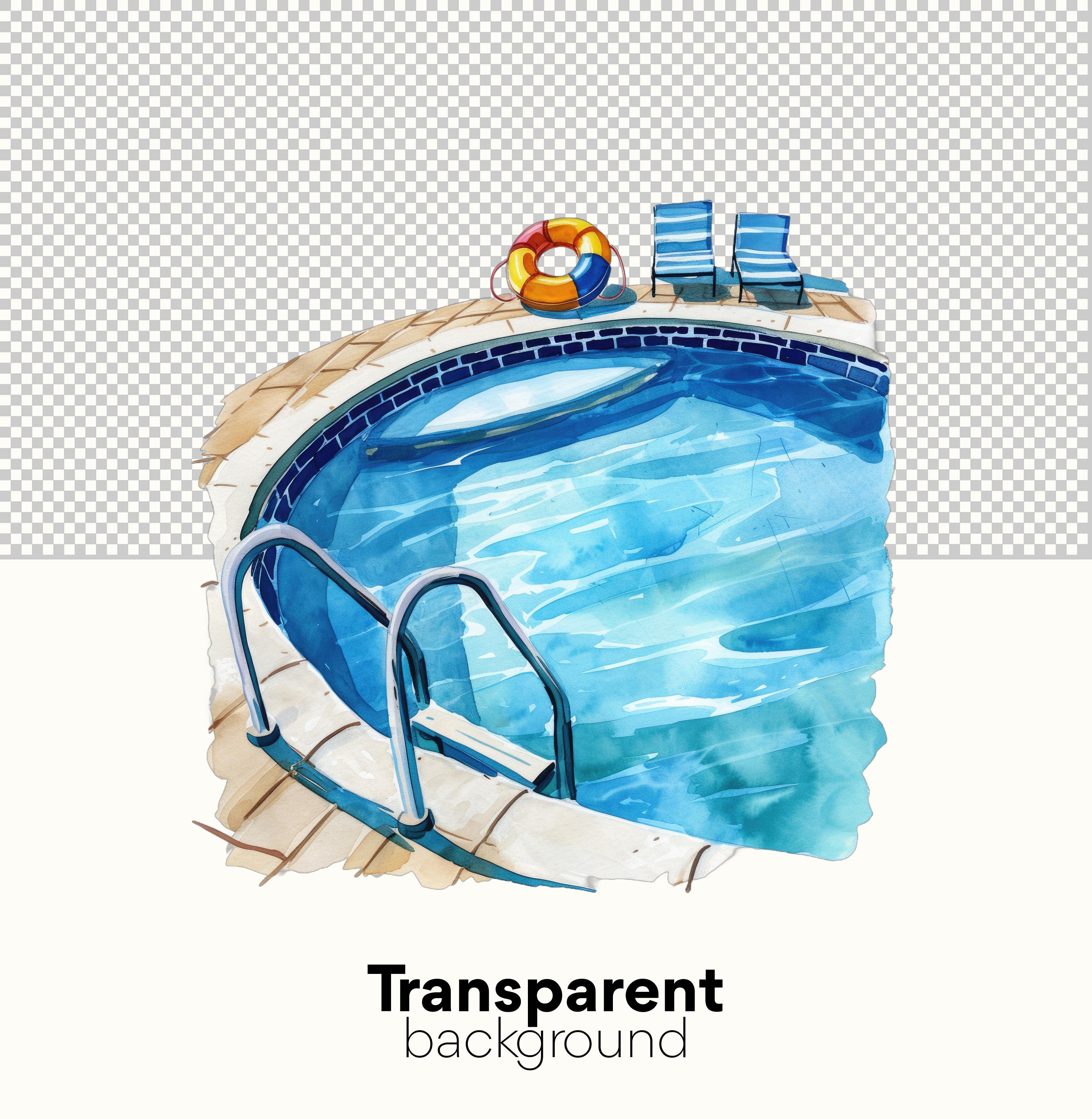 Pool Clipart | 27 High-quality Pngs - Watercolor, Digital Planners ...