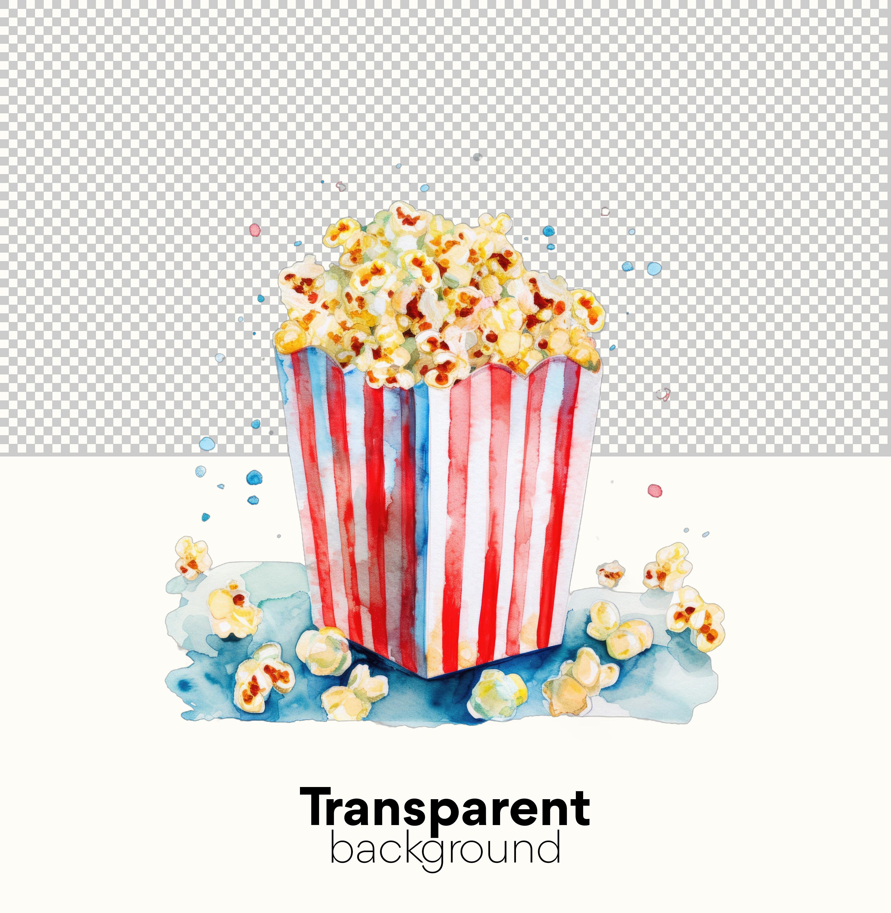 Popcorn Clipart Bundle: Cinema and Movie Clipart, Digital Download ...