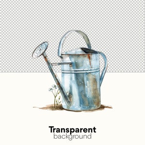 Watering Can Clipart Bundle: Garden and Spring Floral Digital Clipart ...