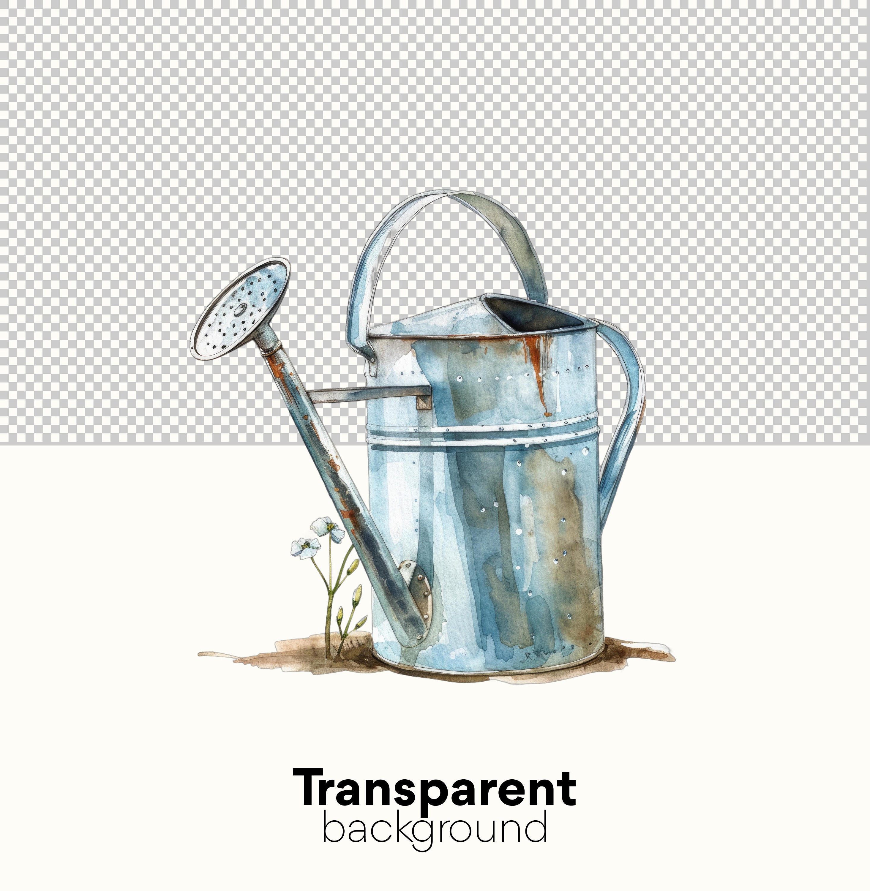 Watering Can Clipart Bundle: Garden and Spring Floral Digital Clipart ...