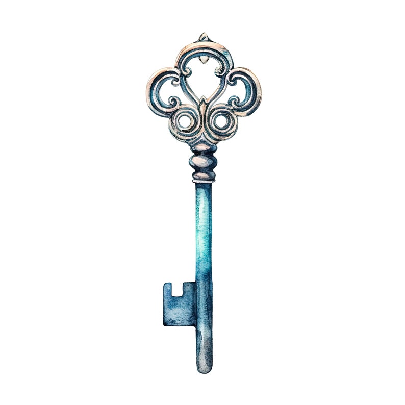 Skeleton Key Clipart - Antique Keys Digital Download, Commercial Use ...