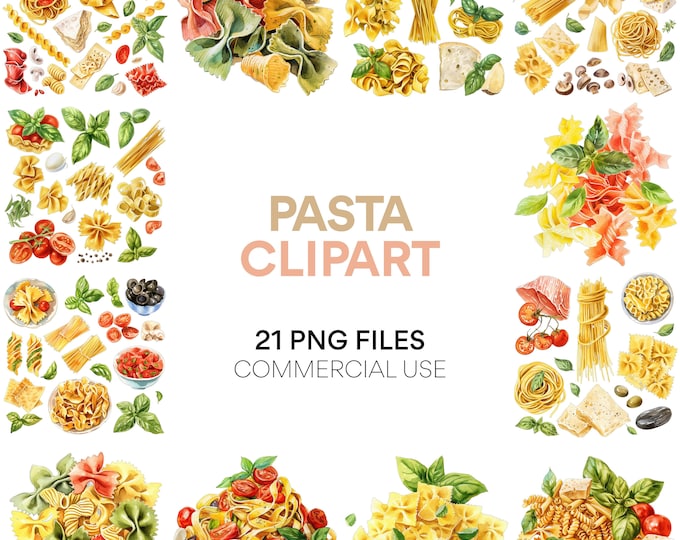Italian Food & Travel Clipart: Rome, Pizza, Pasta (digital Download ...