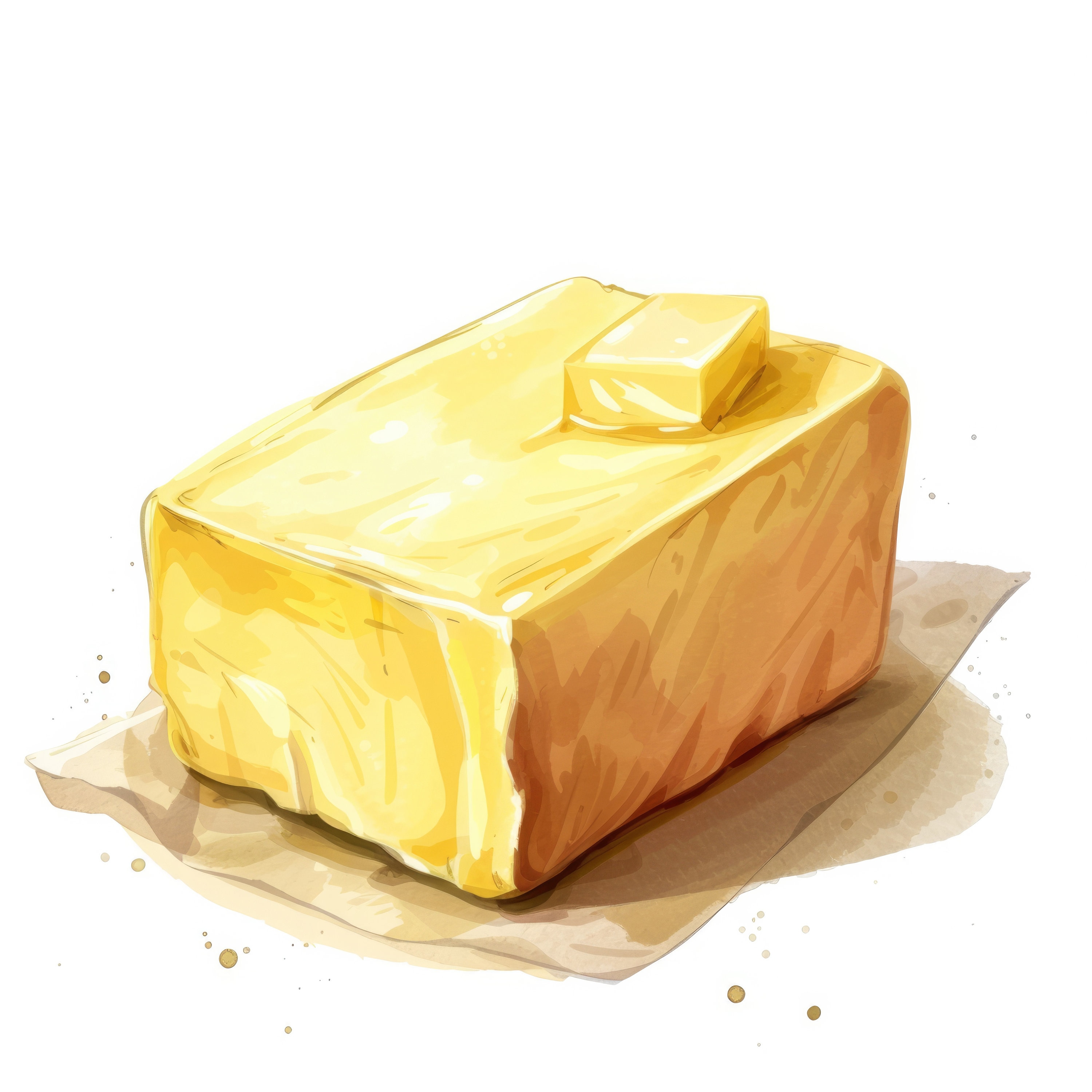 Butter Clipart, Watercolor Clipart, Peanut Butter, Butter Clip Art ...