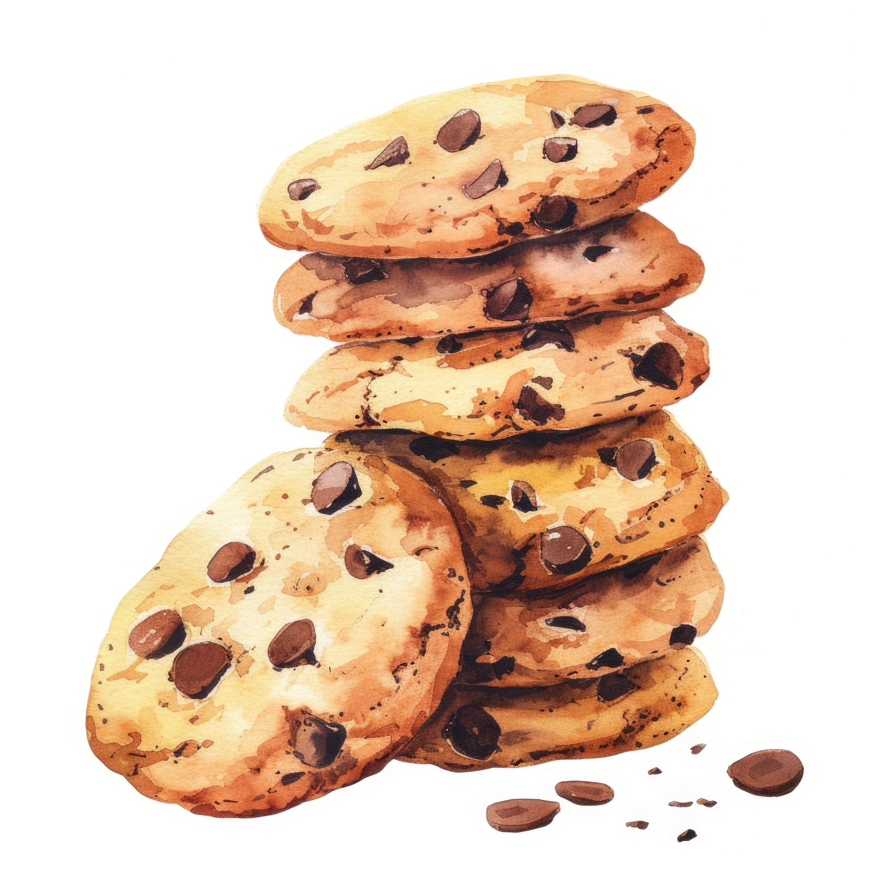 Cookies Clipart Bundle - Food & Baking Clipart, Watercolor Cookies ...