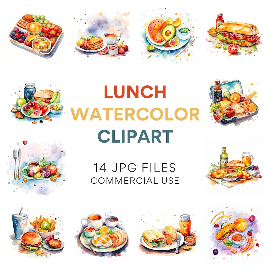 Lunch Clipart Collection: Commercial Use Food Clip Art, School Lunch ...