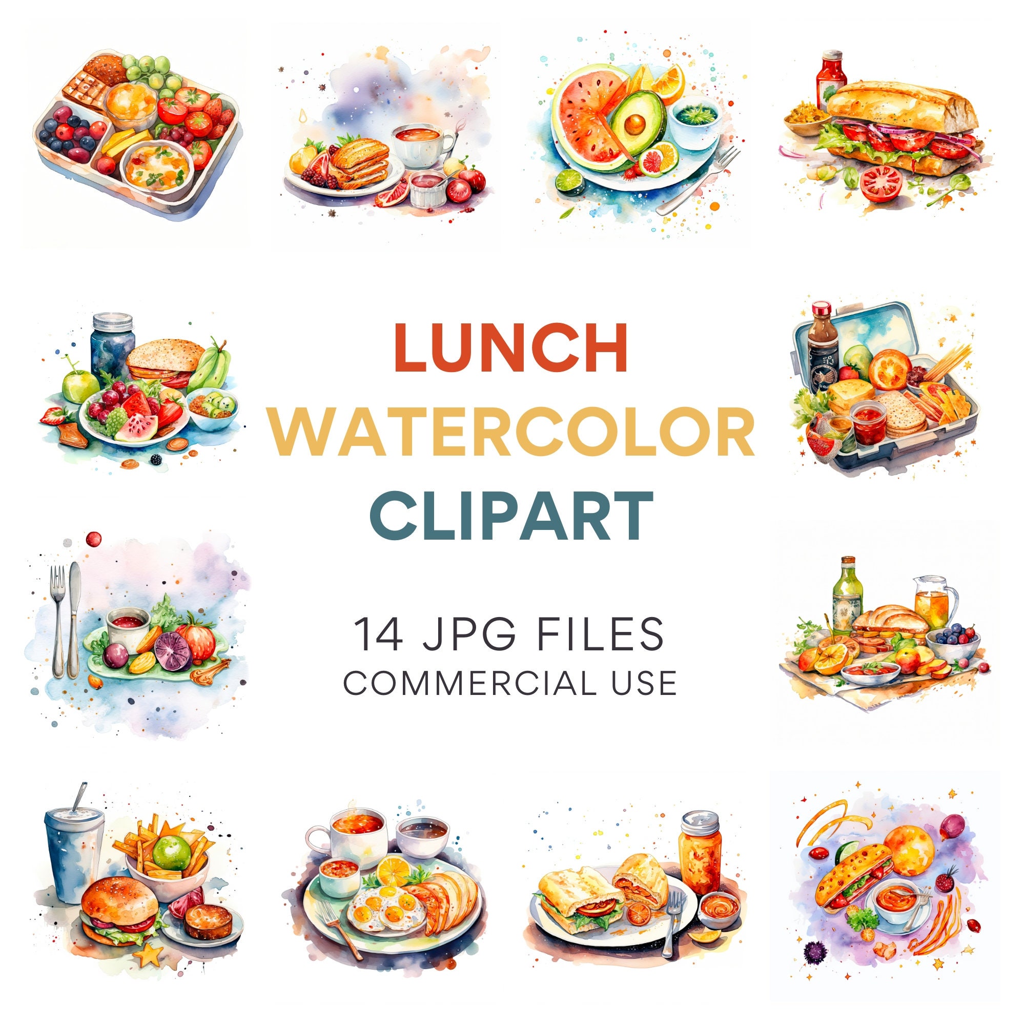 Lunch Clipart Collection: Commercial Use Food Clip Art, School Lunch ...