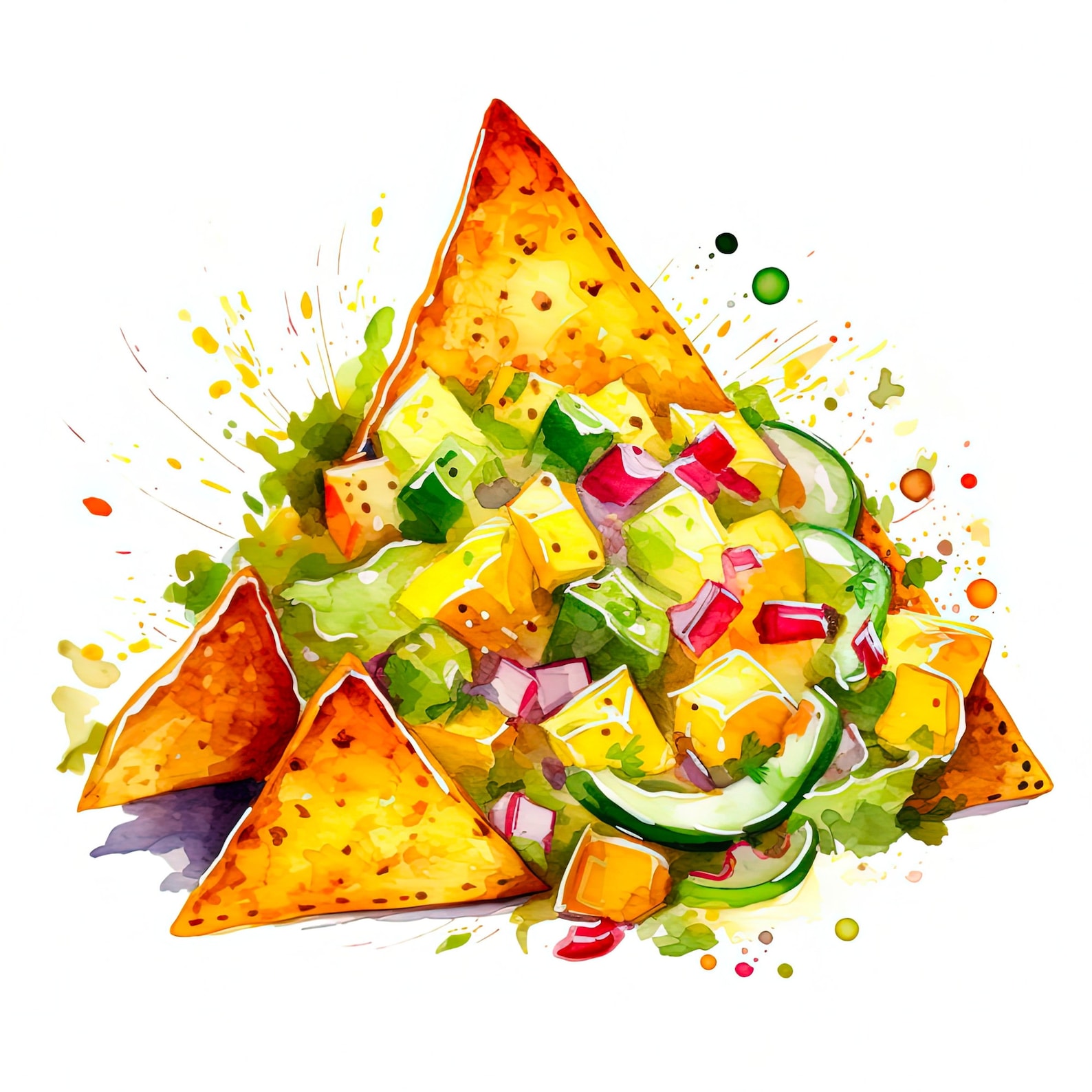 Nacho Clipart: Mexican Food Art, Burrito, Taco, Fiesta Clipart, Mexico ...