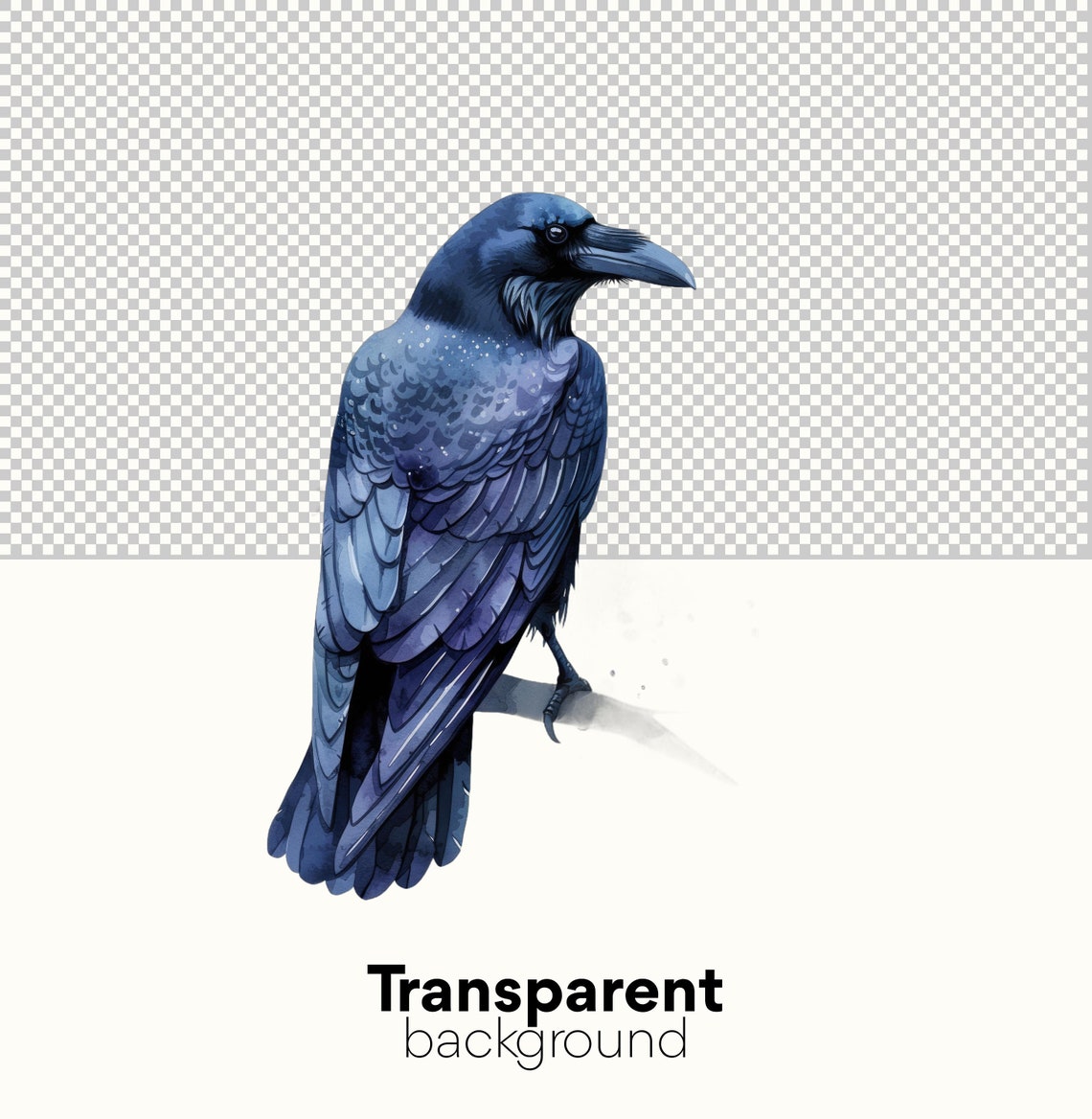 Raven Clipart Bundle: Crow, Halloween & Gothic Raven Art, Commercial ...