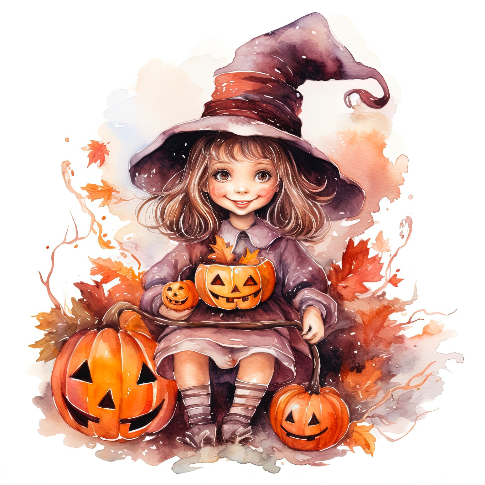 Trick or Treat Clipart: Cute Halloween Graphics, Ghost, Costume, Creepy ...