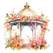 Watercolor Floral Gazebos Clipart, Wedding Gazebo Spring Graphics ...