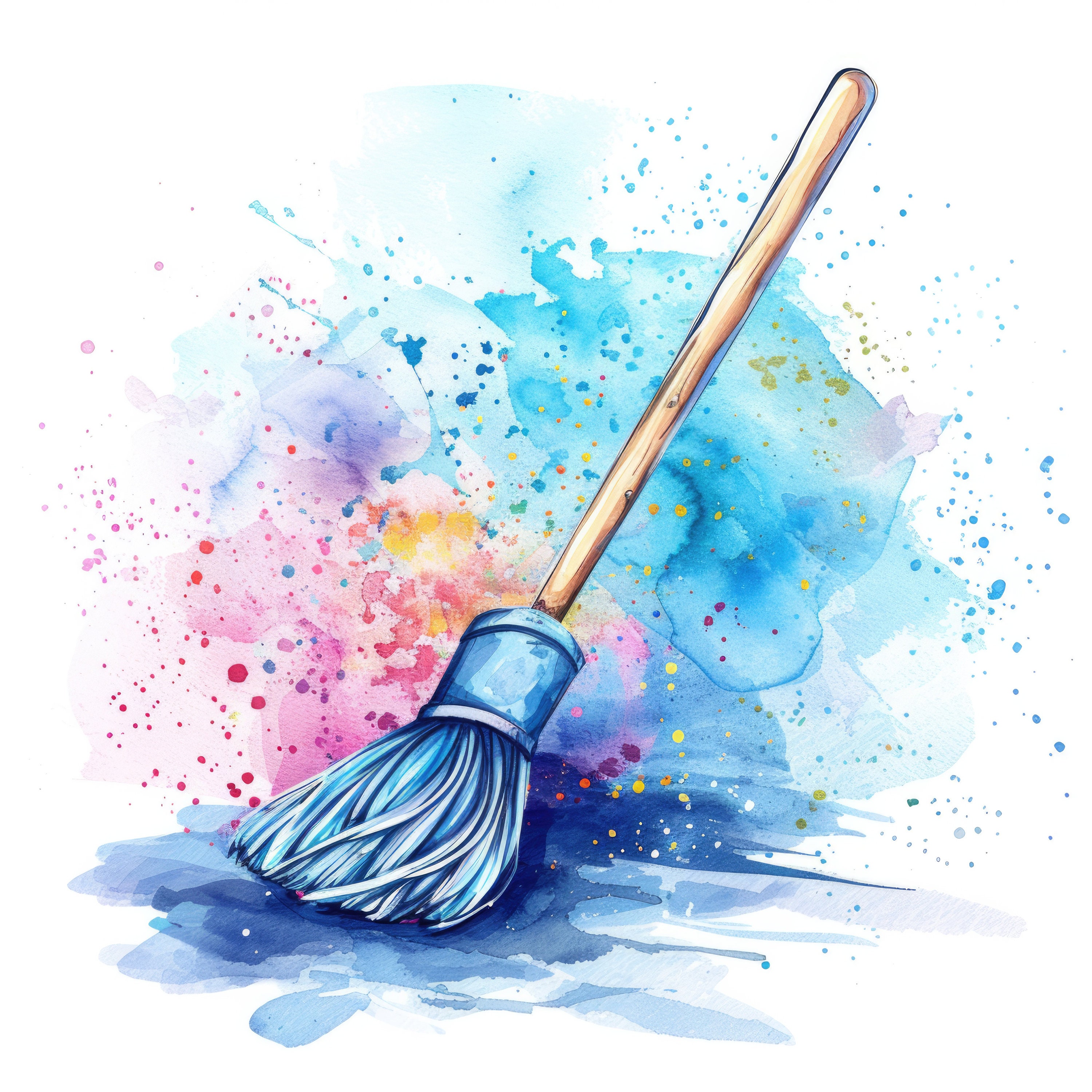 Cleaning Clipart Watercolor Cleaning Supplies Laundry Clipart Hand Drawn Chores Clipart