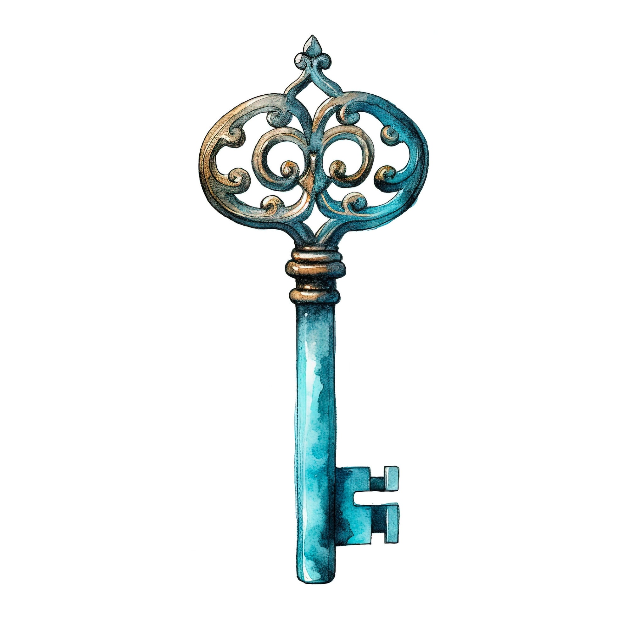Skeleton Key Clipart - Antique Keys Digital Download, Commercial Use ...