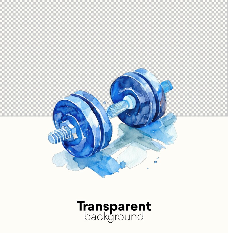 Weights Clipart Gym Workout Fitness Digital Design, Kettlebell Stickers ...