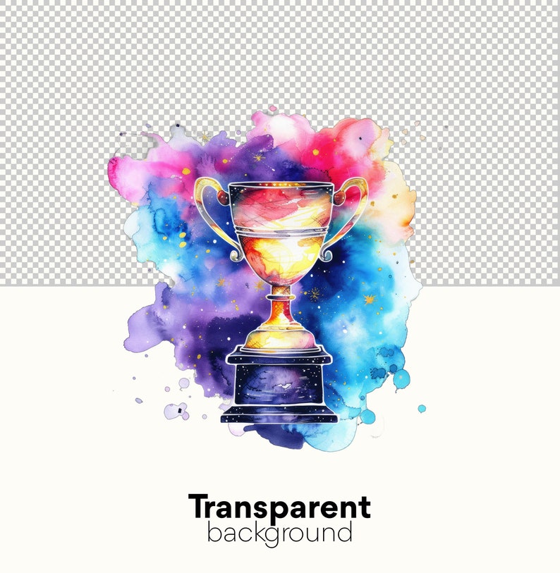 Trophy Clipart: Award and School Clipart, Commercial Use Digital Clip ...
