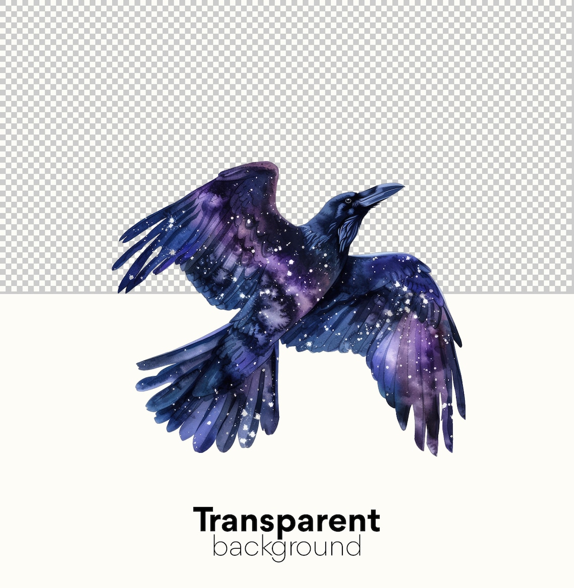 Raven Clipart Bundle: Crow, Halloween & Gothic Raven Art, Commercial ...