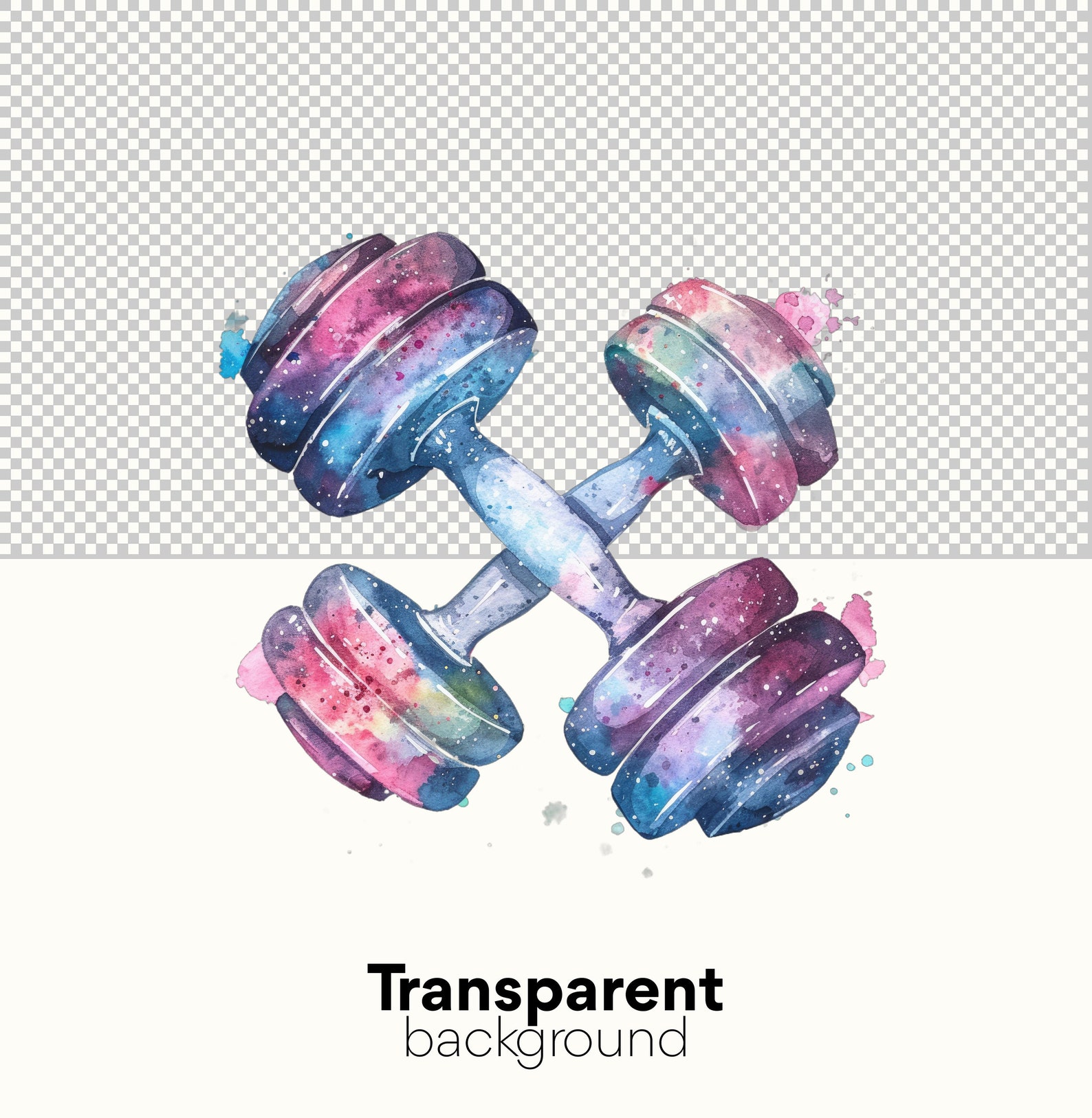 Weights Clipart Gym Workout Fitness Digital Design, Kettlebell Stickers ...