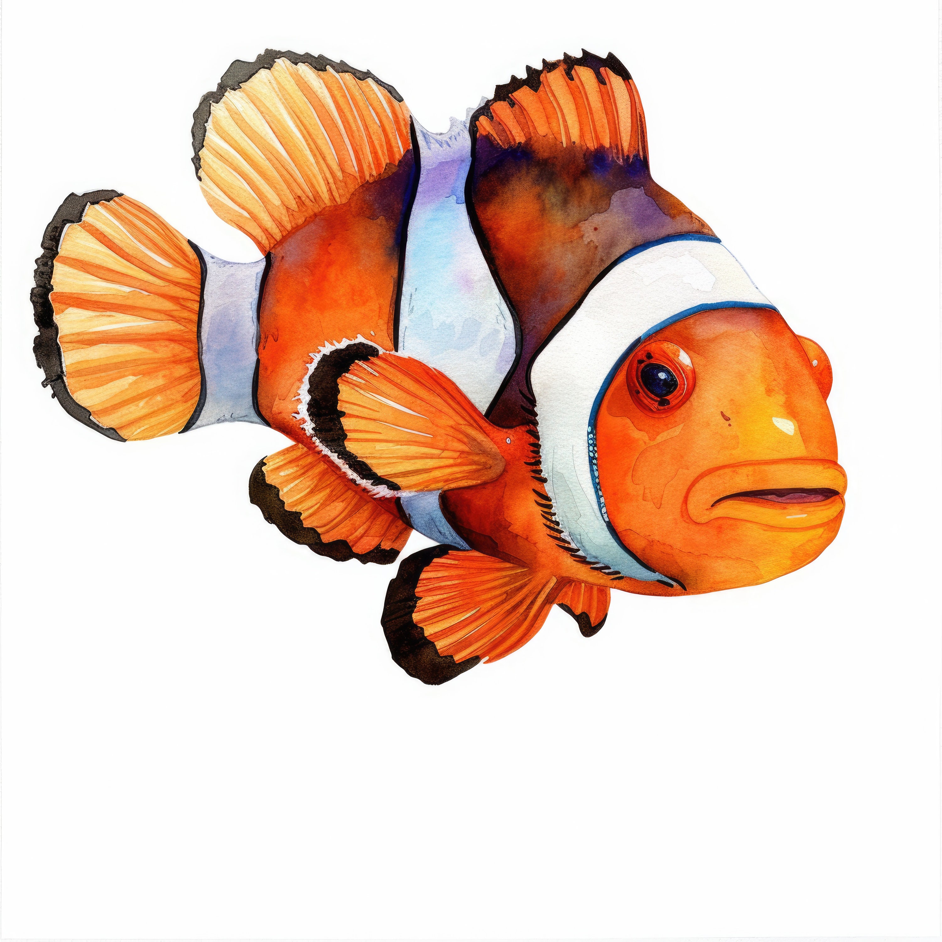 Clownfish Clipart Pack, Digital Download, Commercial Use, Fish Clipart ...