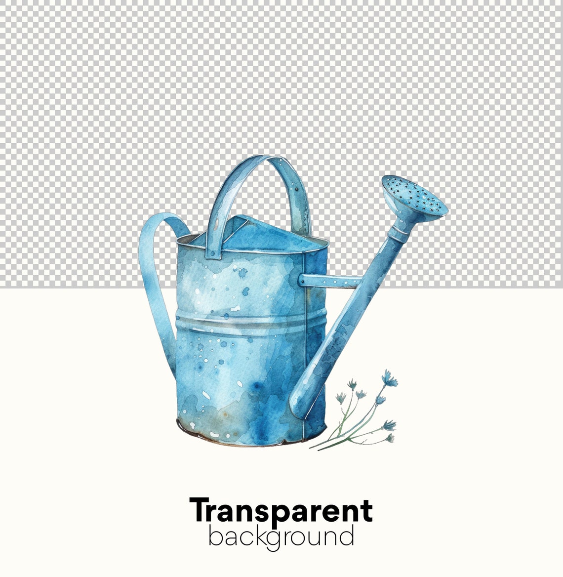 Watering Can Clipart Bundle: Garden and Spring Floral Digital Clipart ...