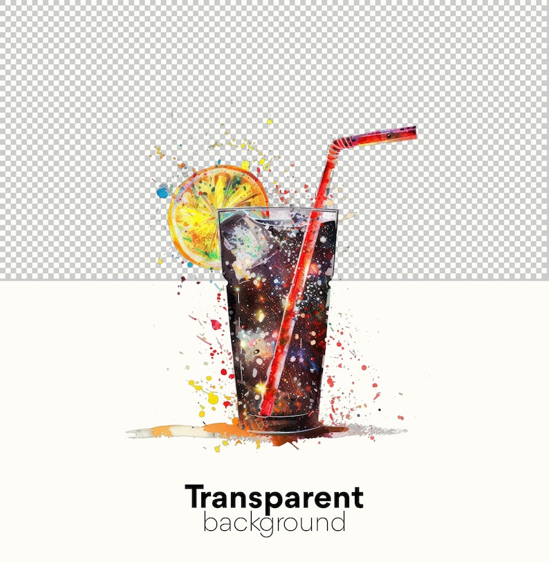Soda Clipart Bundle: Commercial Use, Beverage Clipart, Summer Drinks ...